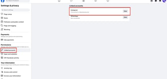 Checking which Facebook Page is associated with your Instagram Business ...